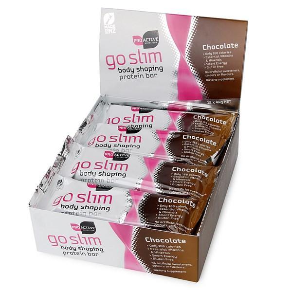 ProActive Go Slim Bar 44g x 12 Bars - Supplement Monster