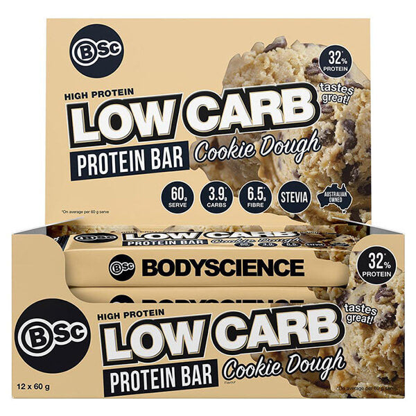 BSc Body Science High Protein Low Carb Bars 12x60g - Supplement Monster