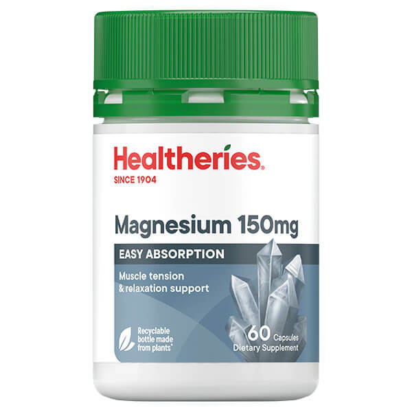 Healtheries Magnesium 150mg 60 Caps - Supplement Monster